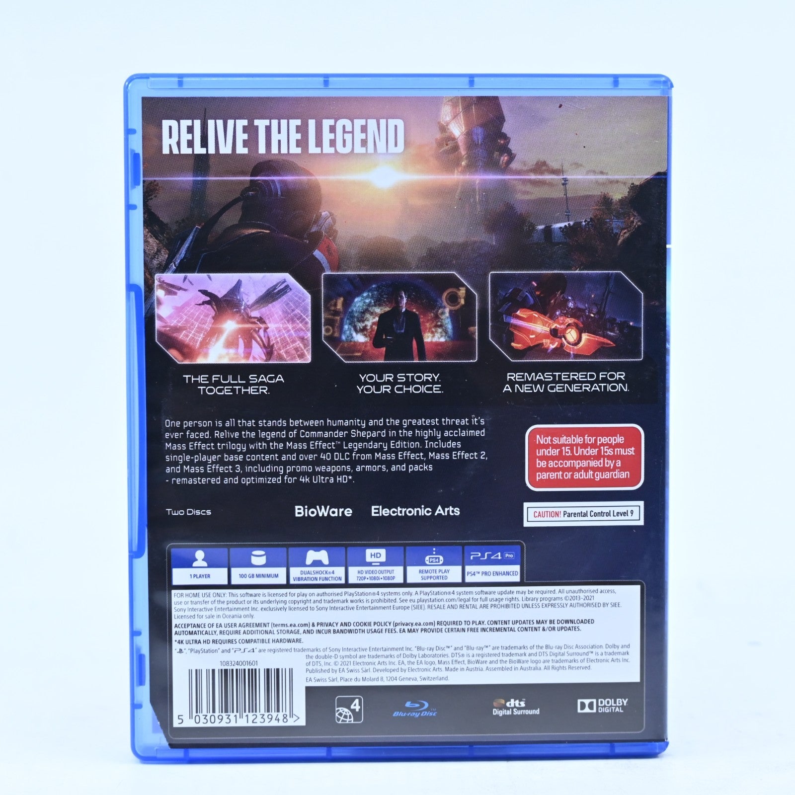 SIGNED! Mass Effect Legendary Edition Sony Playstation 4 PS4 Game Jenn ...