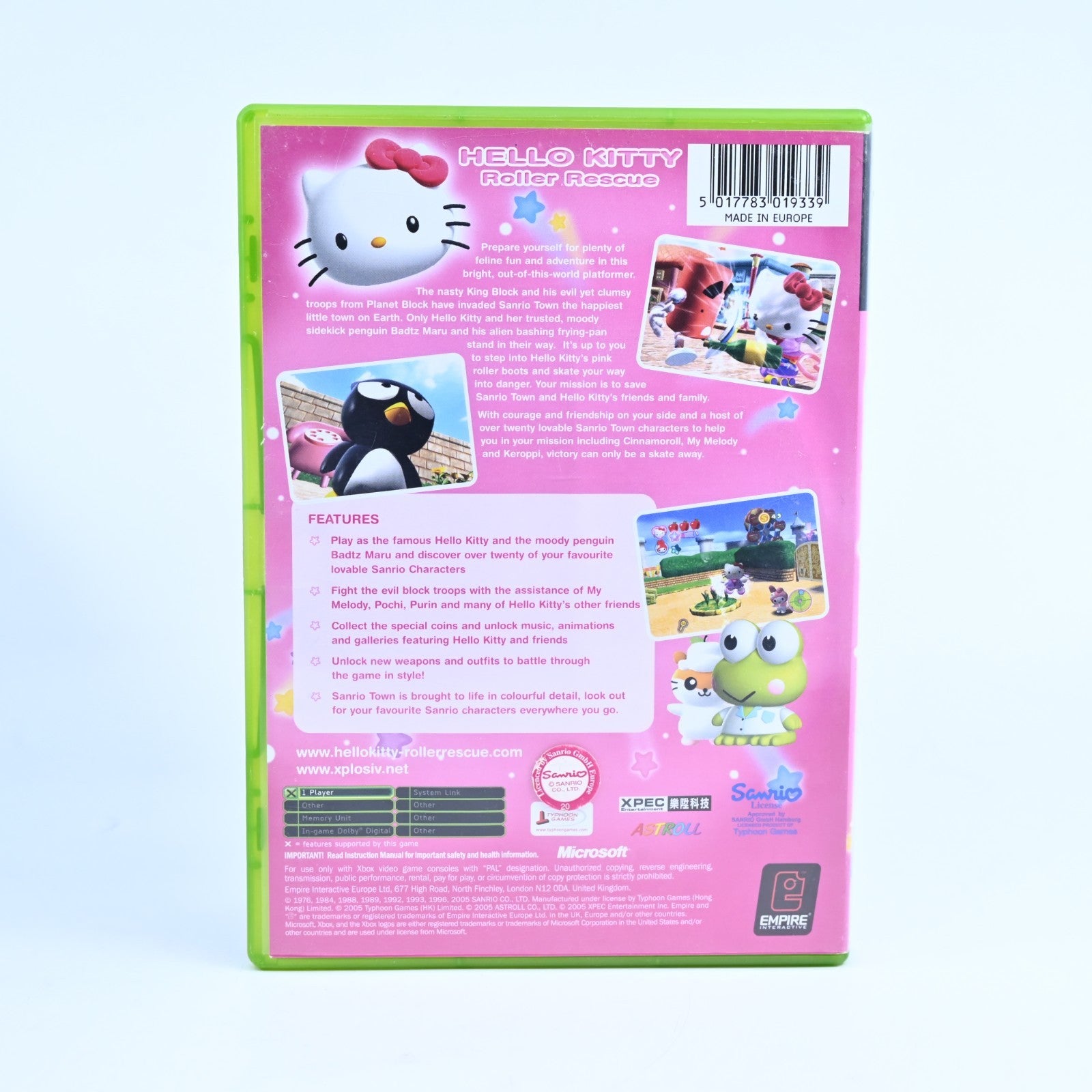 Hello Kitty Roller Rescue - Original Xbox Game + Manual - PAL - MINT D ...