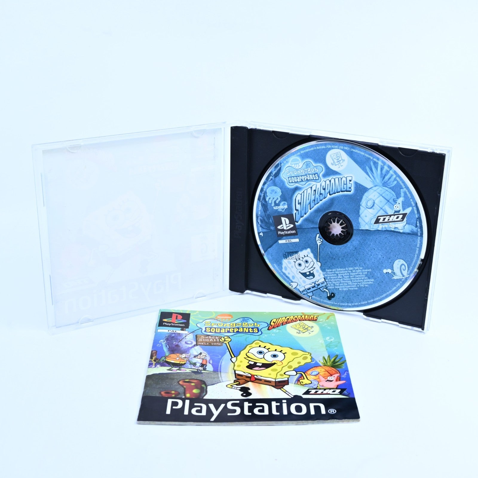 SpongeBob SquarePants: SuperSponge - PS1 Game + Manual - PAL - MINT DI ...