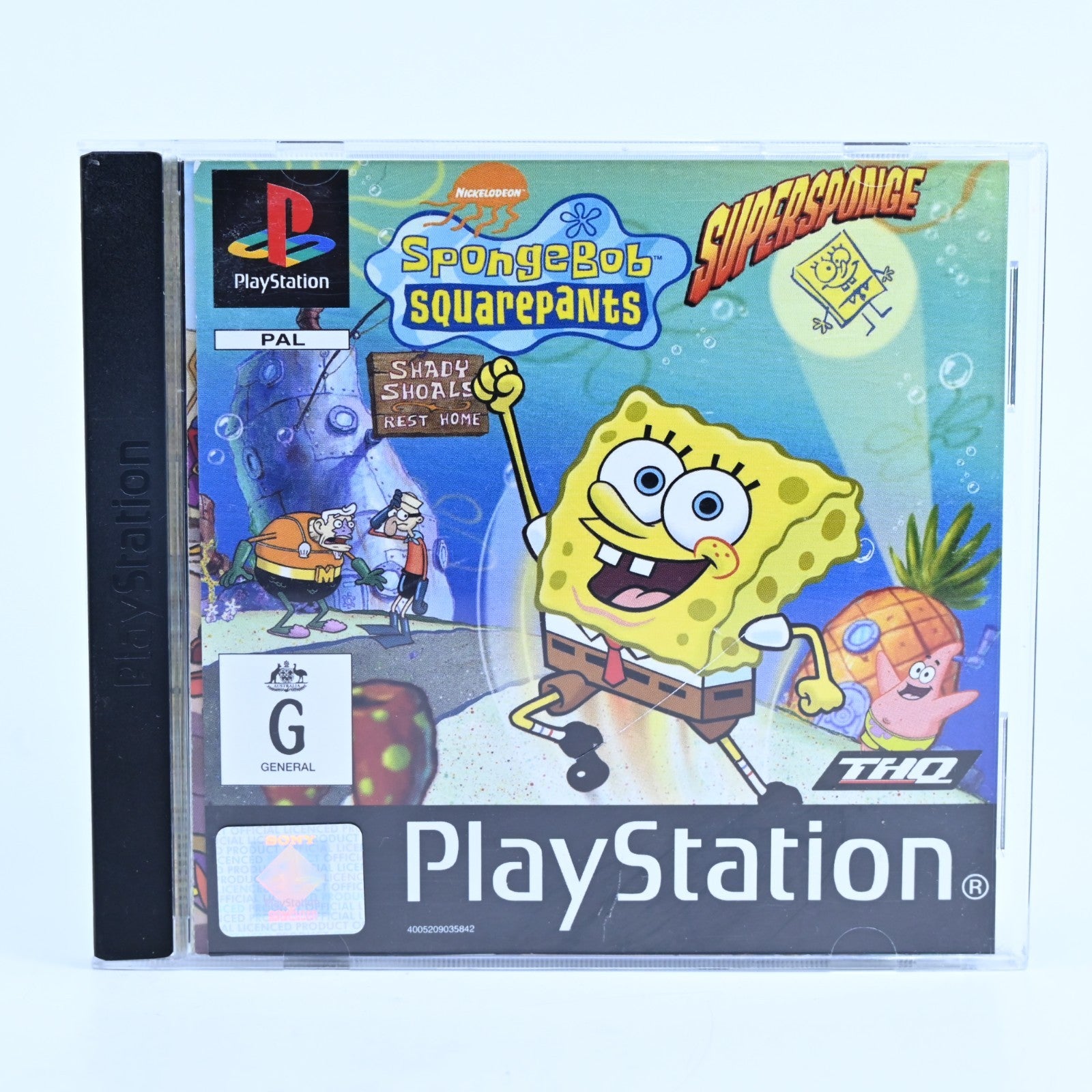 SpongeBob SquarePants: SuperSponge - PS1 Game + Manual - PAL - MINT DI ...