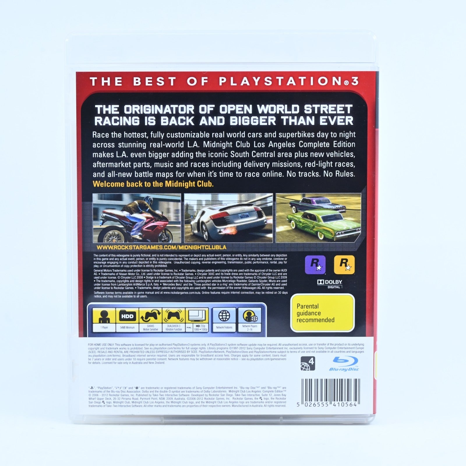 Midnight Club: Los Angeles - Complete Edition - PS3 Game + Manual - MI ...
